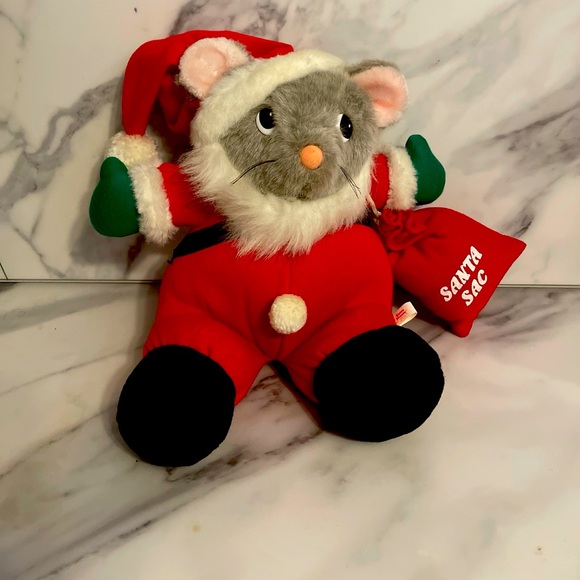 J C Penney | Holiday | Vintage Christmas Jc Penney Santa Mouse Plush ...